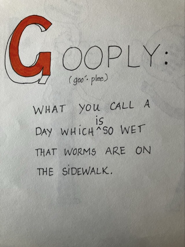 Monday, April 8, 2024 A Gooply Day – Lynniebeemuseoday